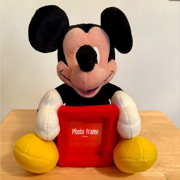 Disney | Accents | Vintage Disney Mickey Mouse Plush Photo Frame | Poshmark